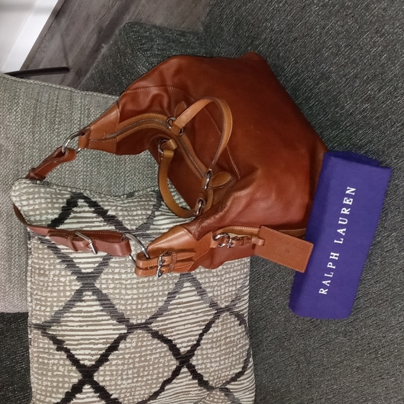 Ralph Lauren Purple Label | Bags | Rare Ralph Lauren Leather Shoulder Hobo Satchel | Poshmark